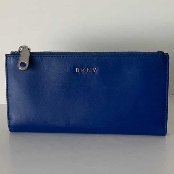 Dkny | Bags | Dkny Wallet Beautiful Blue Bifold | Poshmark